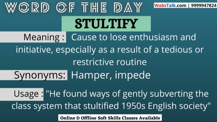Stultify Definition