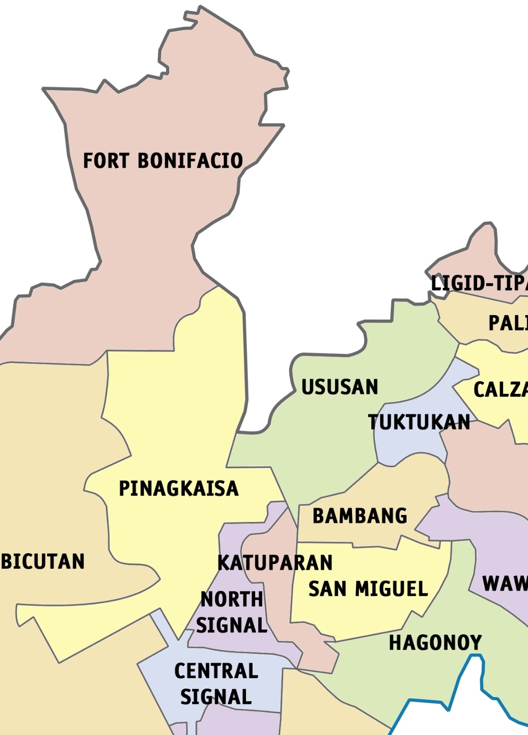 Street Map Ususan Taguig City