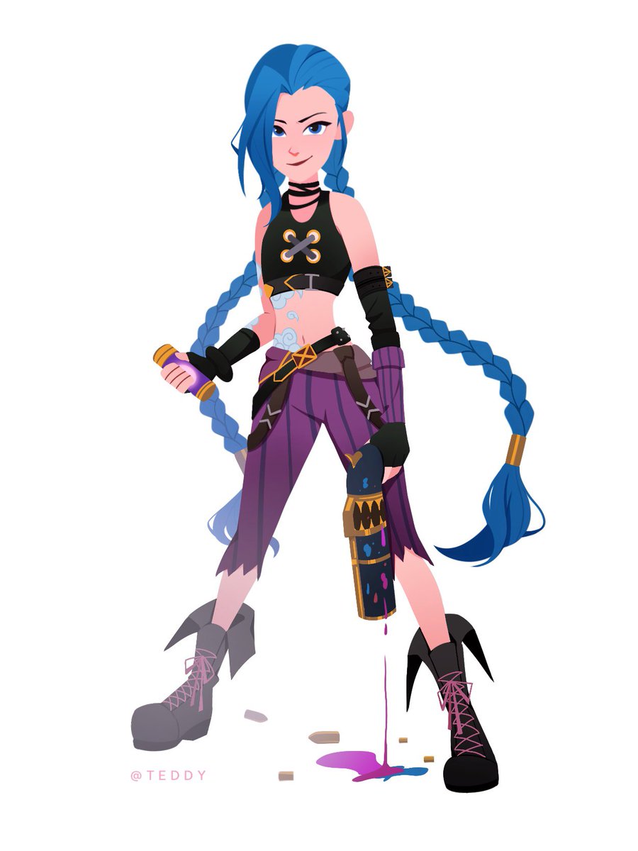 「Commission ( FB ) : Jinx Loose cannon💥」|TEDDY 💬 commission openのイラスト