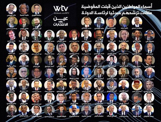 The final list for Libya’s first ever presidential election: 98 ...