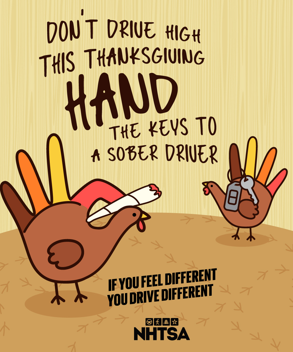 Home Drive Safely Cartoon