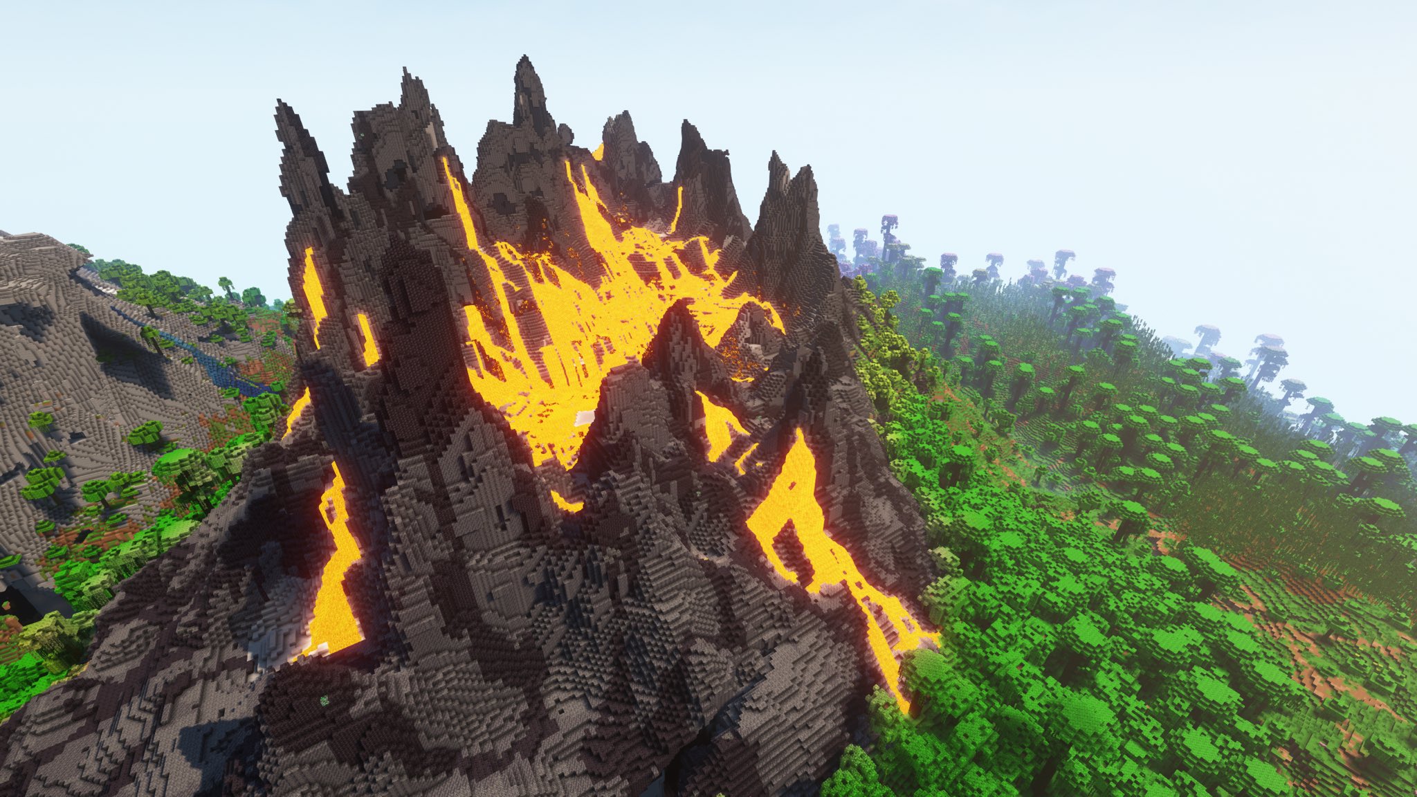 Minecraft Volcano Biome