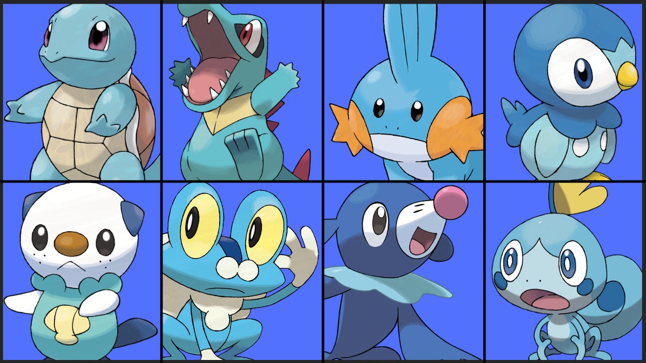 Pokemon Water Type Starters