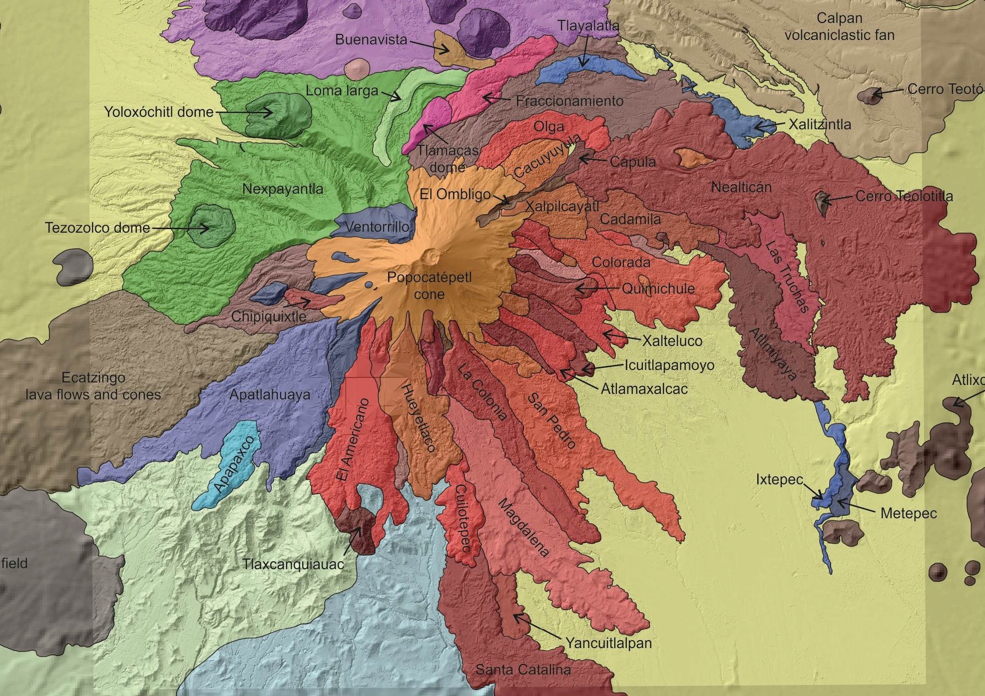 Popocatepetl Volcano Map Modulation Of Popocatépetl's Activity By
