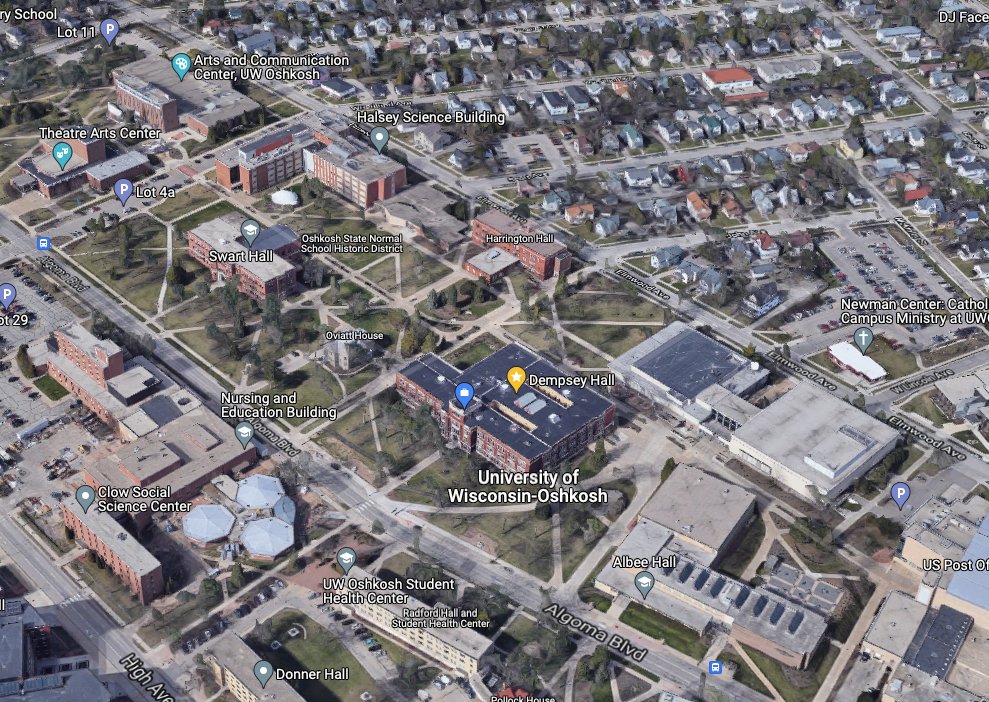 Uw Oshkosh Campus 1950s