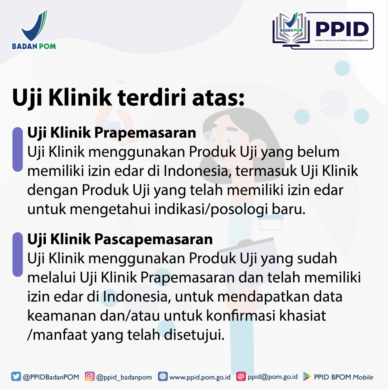 PPID BPOM on Twitter: "#SobatTransparansi, apakah sering mendengar istilah uji klinik pada ...