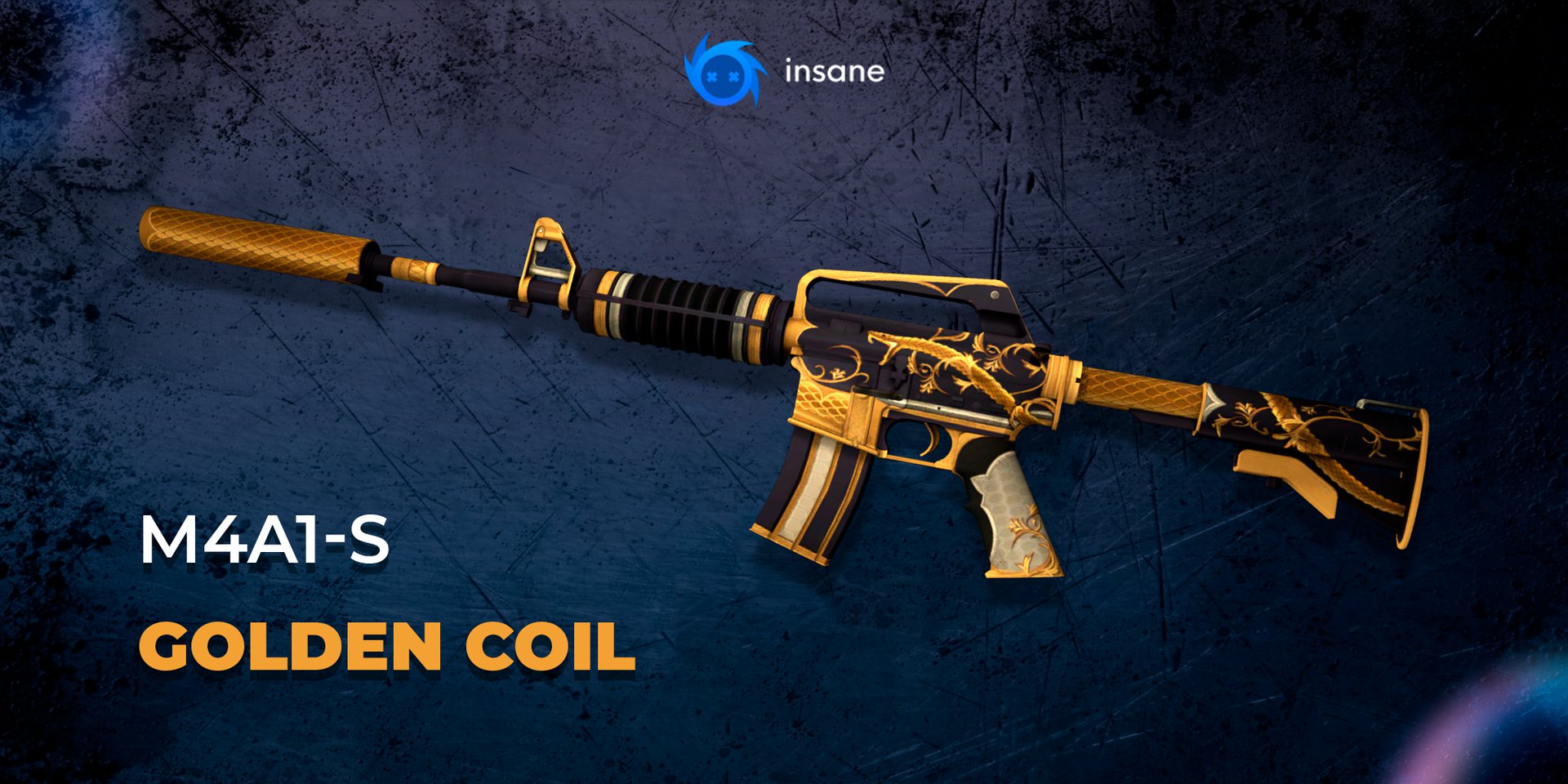 Gold M4a1 Guns