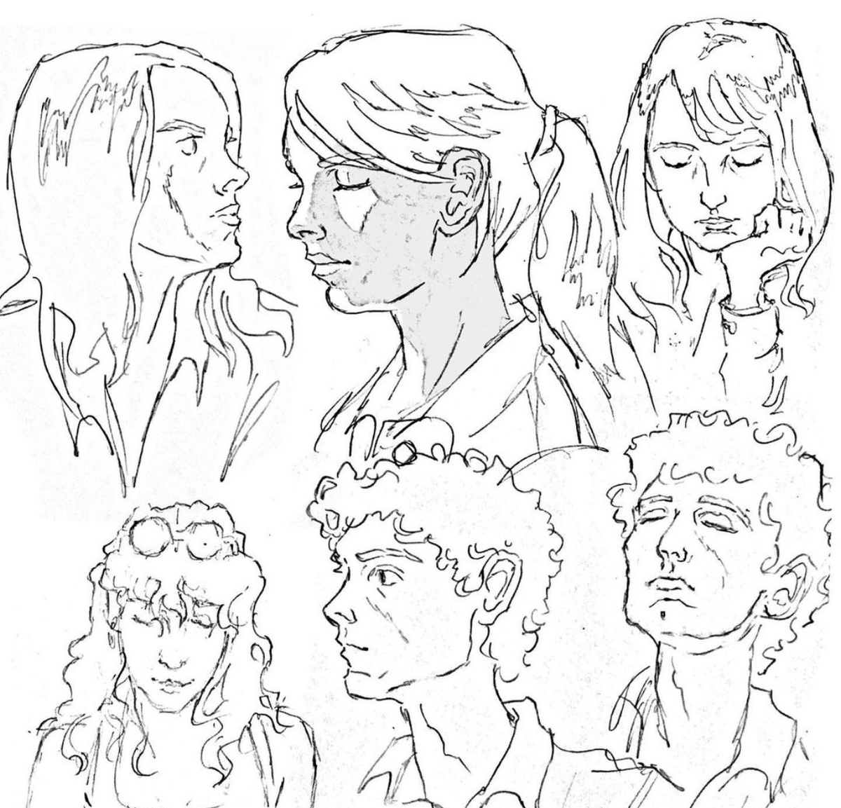 「drawings in my sketchbook of my good friend josh 」Colinの漫画