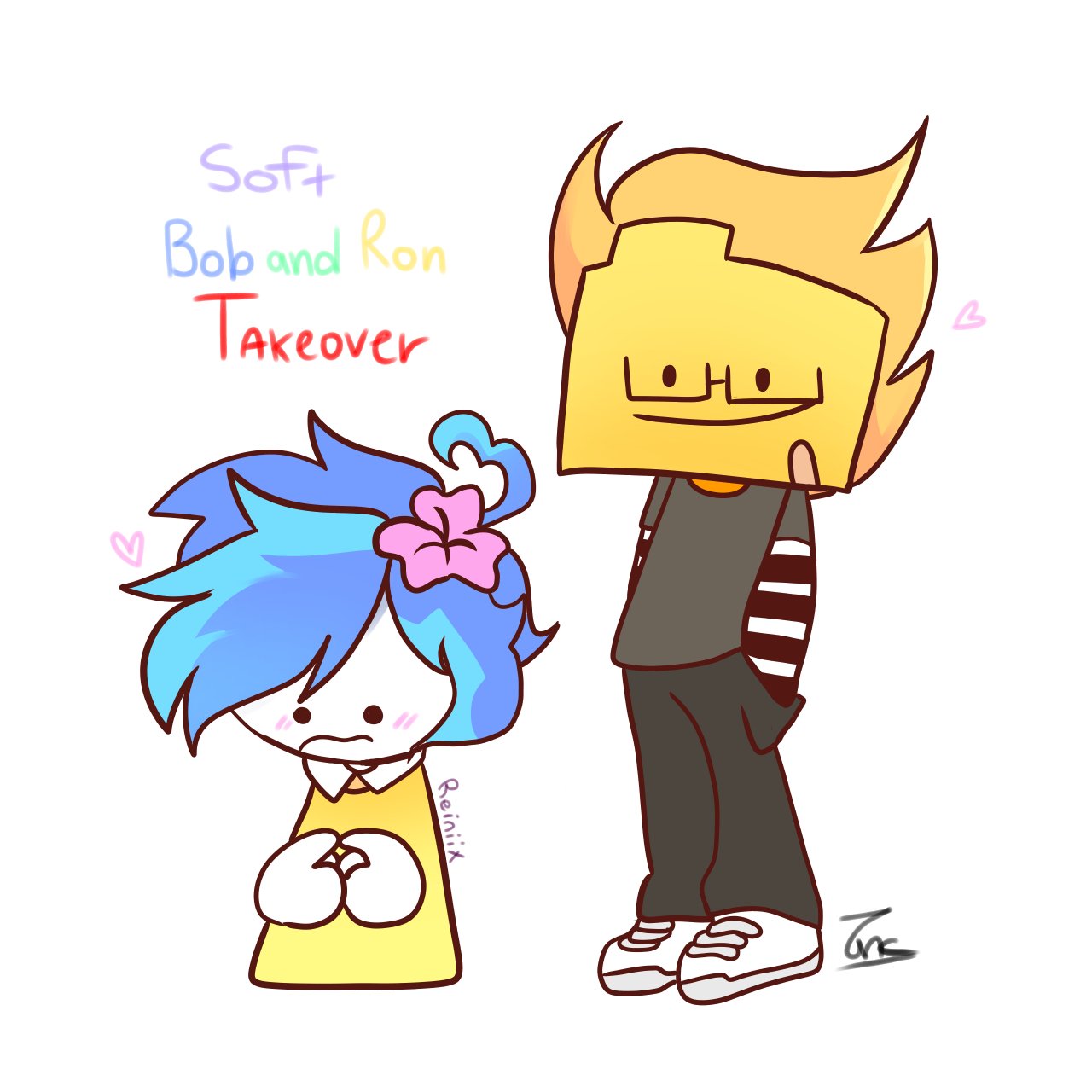 Reiniix On Twitter Bob And Ronsip Fnf Fnfsoftmod Fridaynightfunkin Fridaynightfunkinfanart