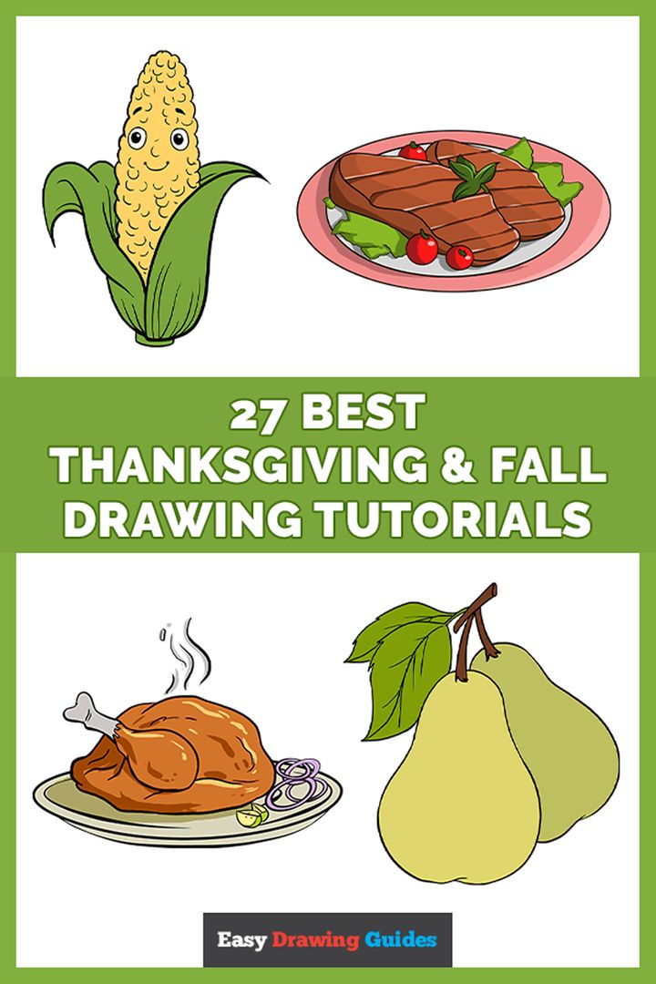 Thanksgiving Food Drawing