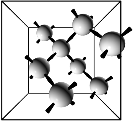 Diamond Crystal Structure 3d