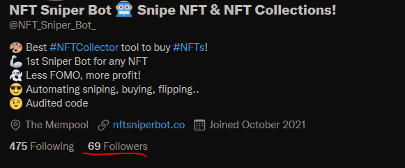 NFT Sniper Bot 馃 Snipe NFT & NFT Collections! (@NFT_Sniper_Bot_) | Twitter NFT Sniper Bot 馃 Snipe NFT & NFT Collections! (@NFT_Sniper_Bot_) | Twitter