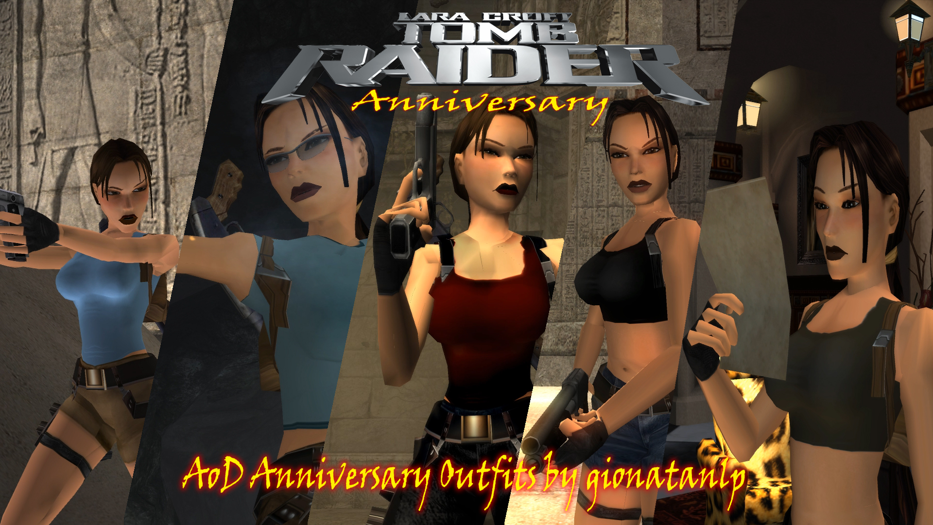 Tomb Raider Anniversary Outfits
