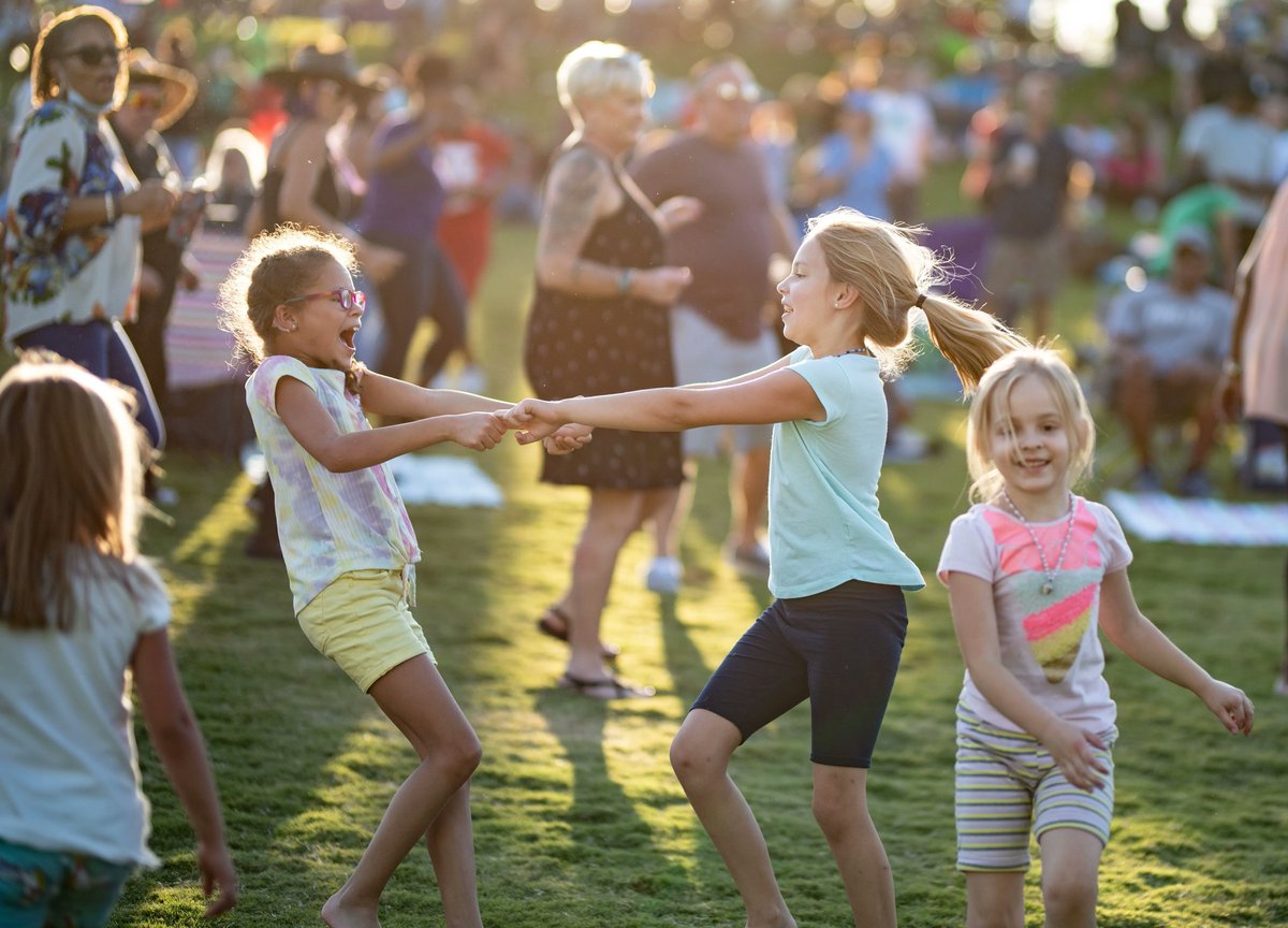 Child Dancing Outside
