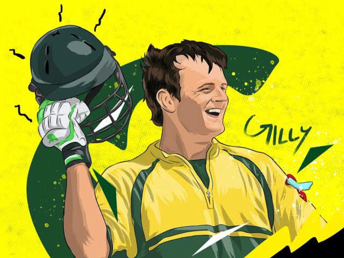 Adam Gilchrist Playing Baseball Clipart