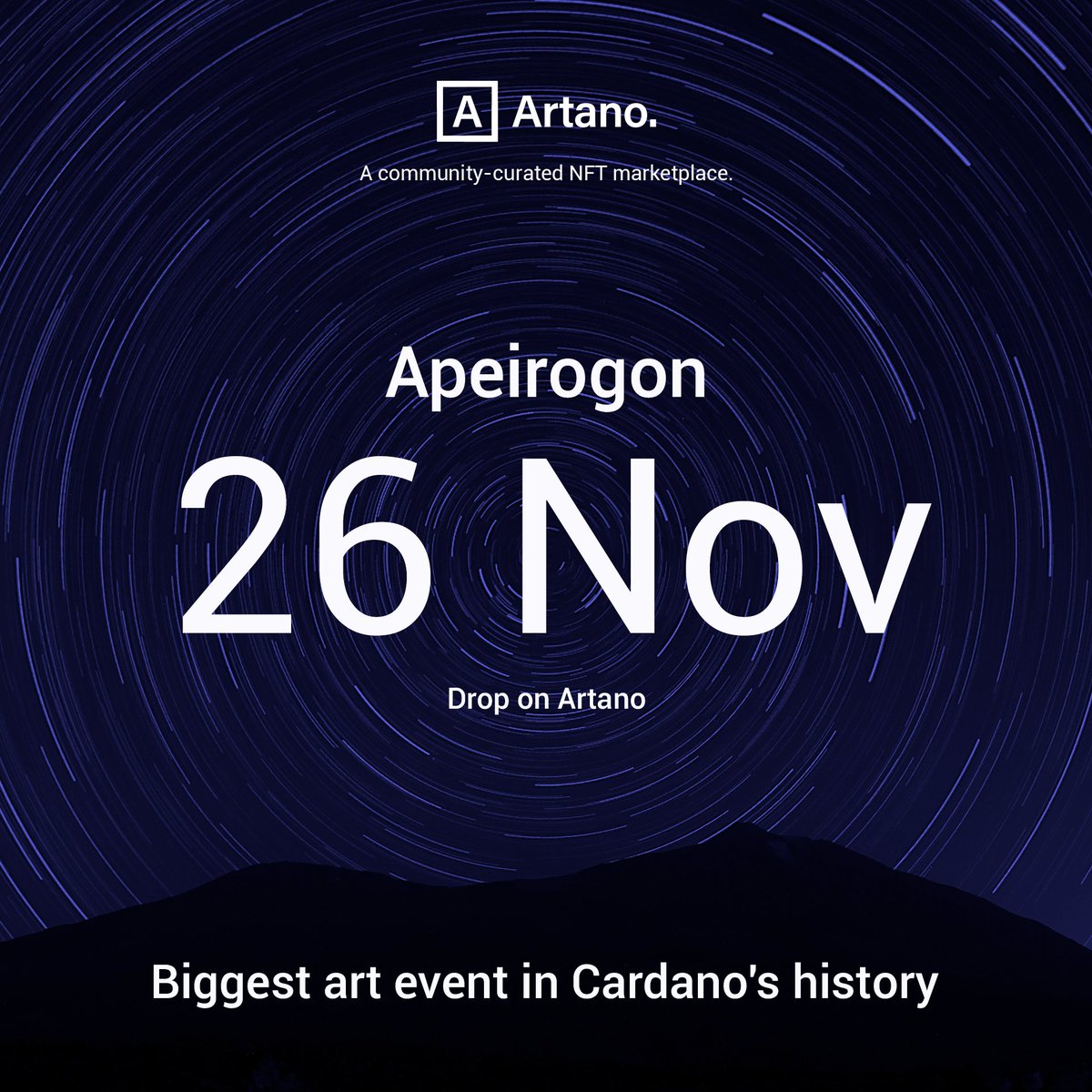 Apeirogon, second drop on Artano with over 70 participants! Mark the ...