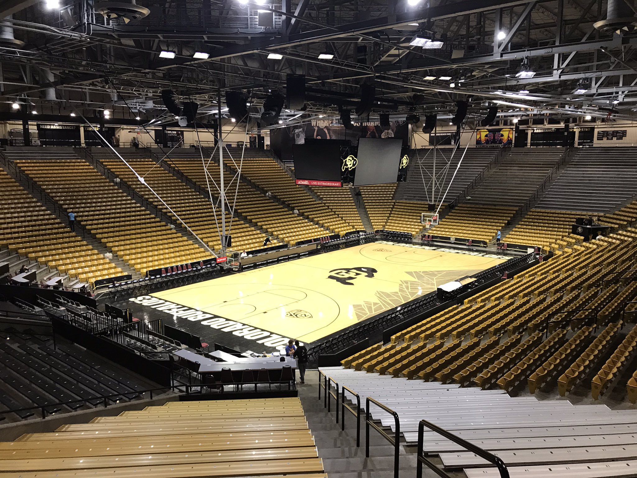 Coors Event Center Seating Basketball Curb Event Center Arena