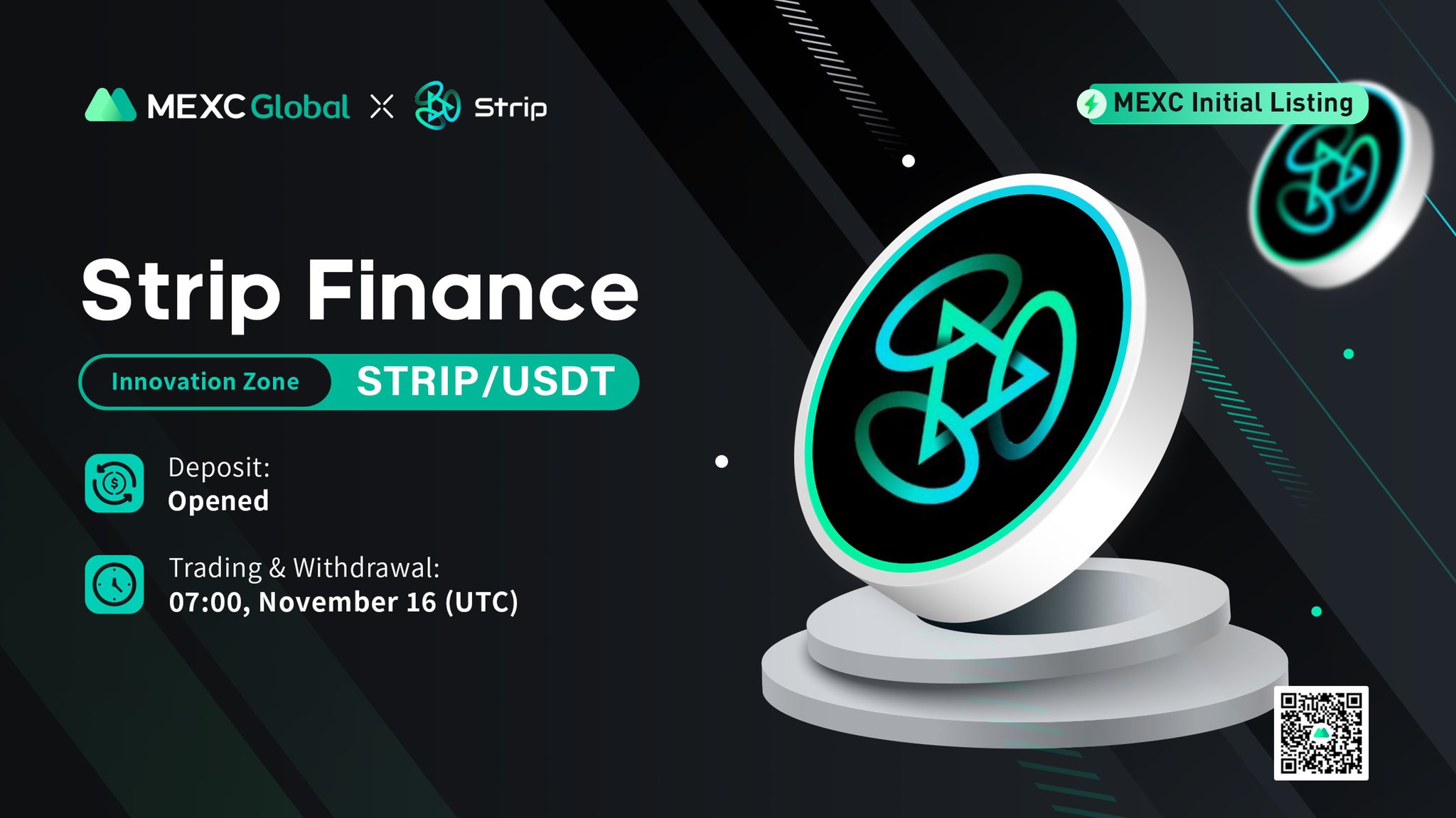 MEXC Global on Twitter: "MEXC will list $STRIP @StripFinance in the Innovation Zone under STRIP ...