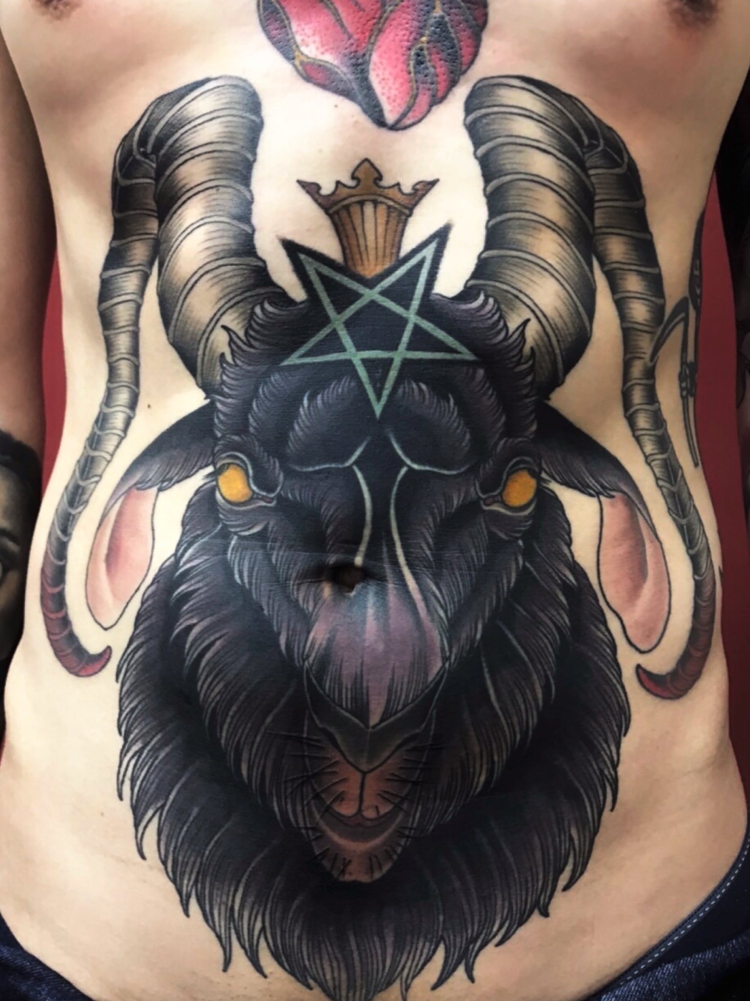 Baphomet Head Tattoos