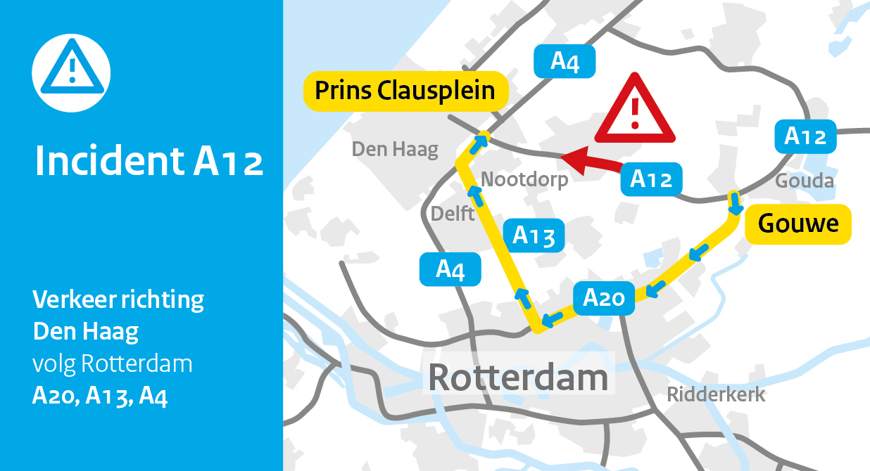 Rijkswaterstaat Verkeersinformatie on Twitter: "Verkeer tussen Gouda en Den Haag wordt in beide ...