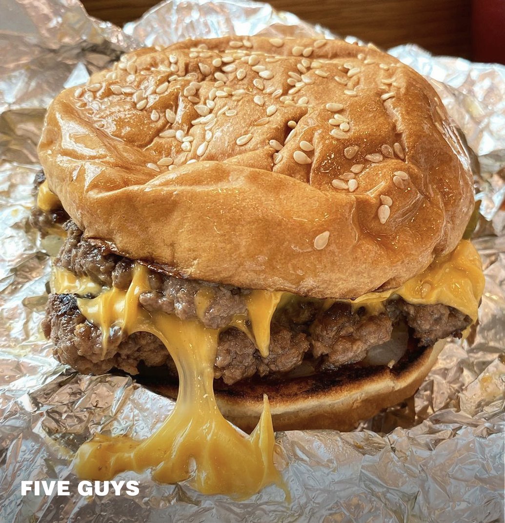 Double Bacon Cheeseburger Five Guys