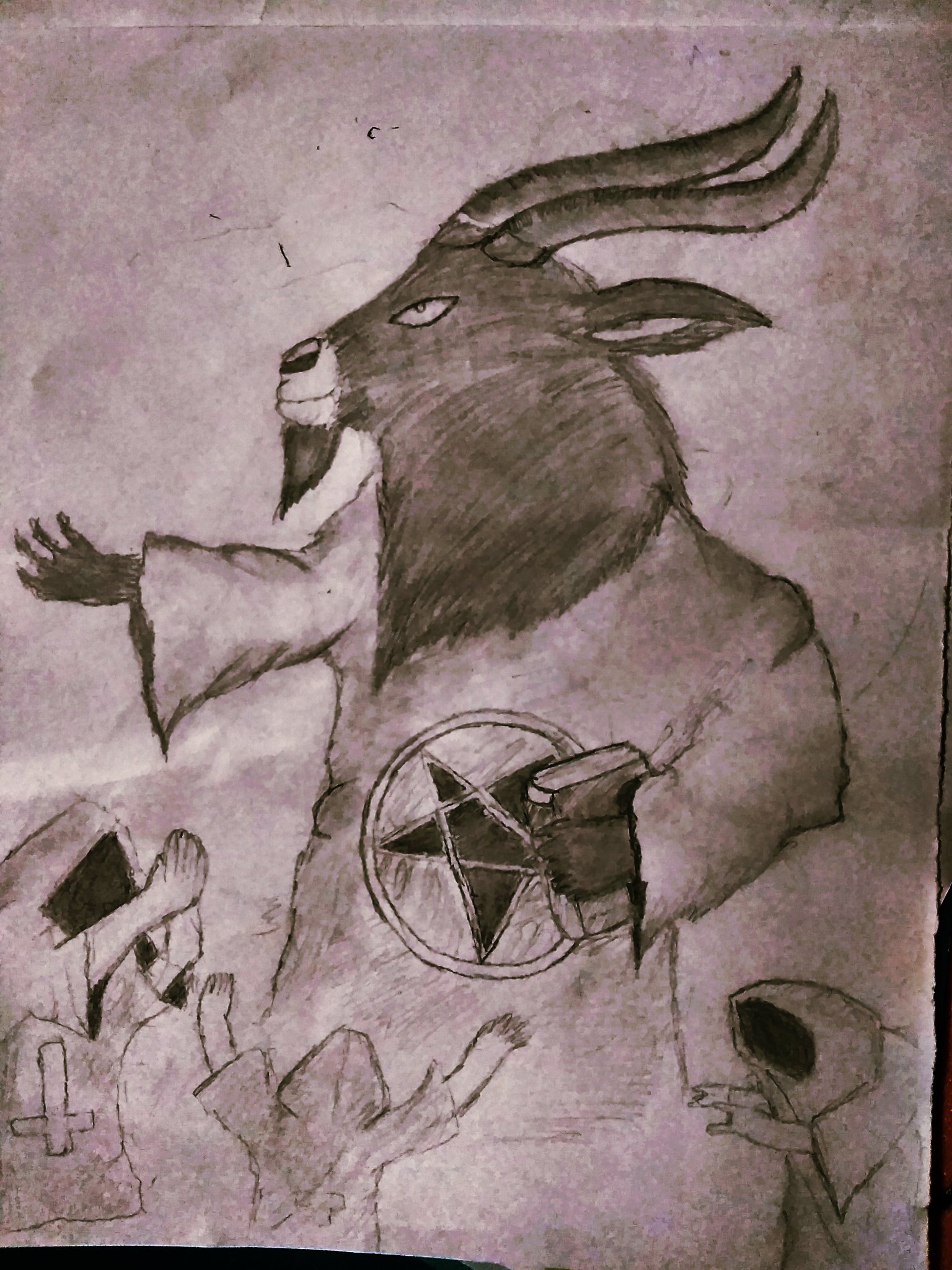 Satanic Drawings In Pencil