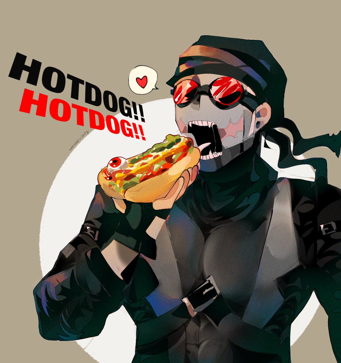 「hotdog!! #madnesscombat 」Wasabi 😁 (comms open)の漫画