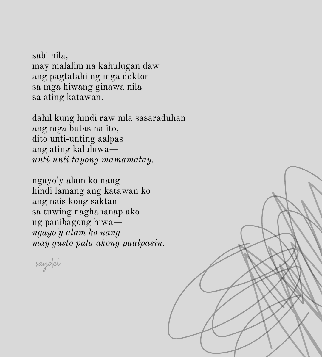 Poems About Self Harm