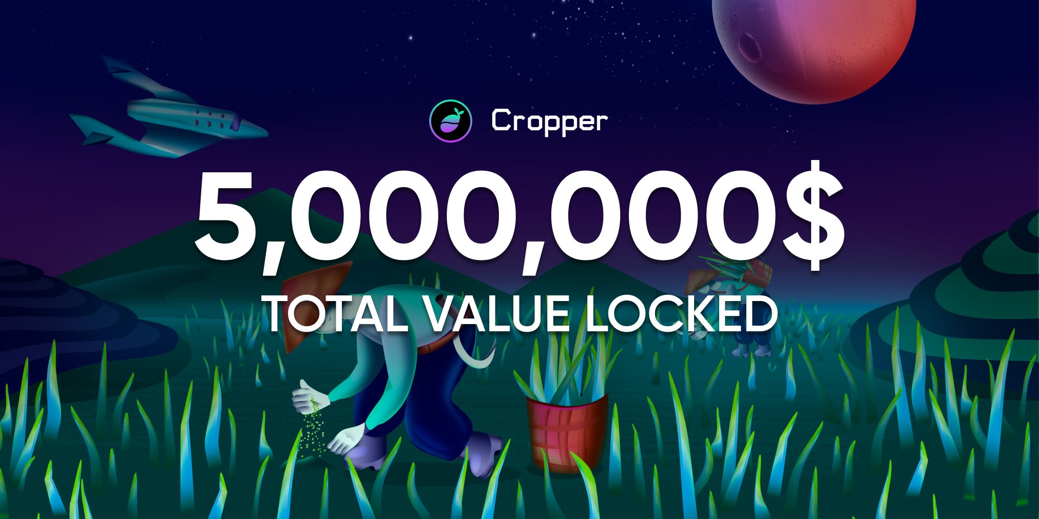 Cropper | 🧪 Companion.to/ IDO LIVE! on Twitter: "👨🏻‍🌾 Farmers, we have officially cruised past ...