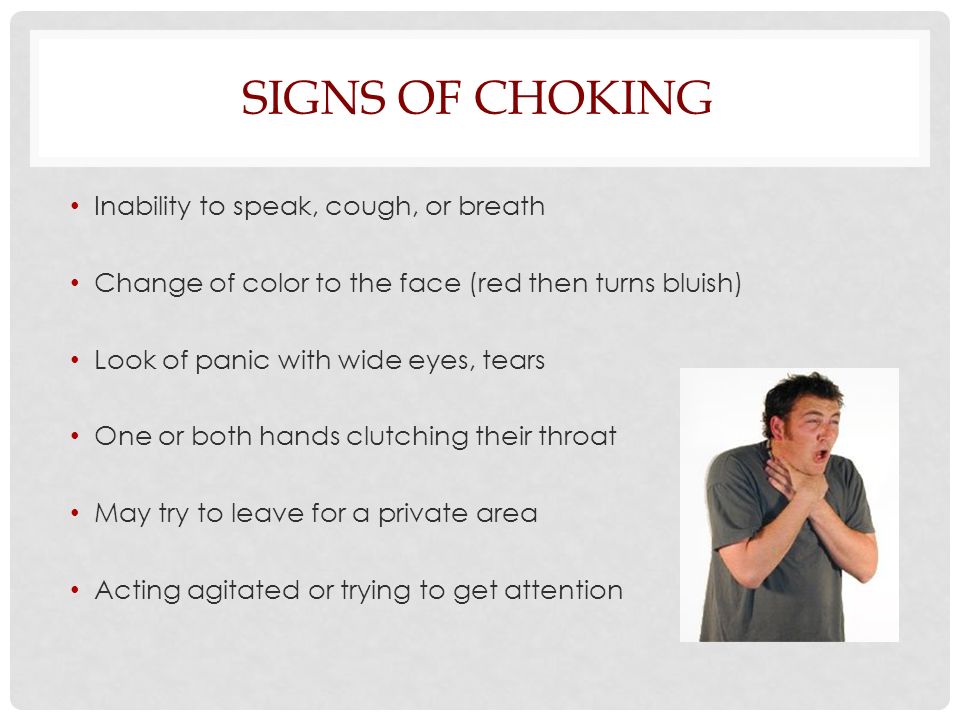 Universal Sign For Choking