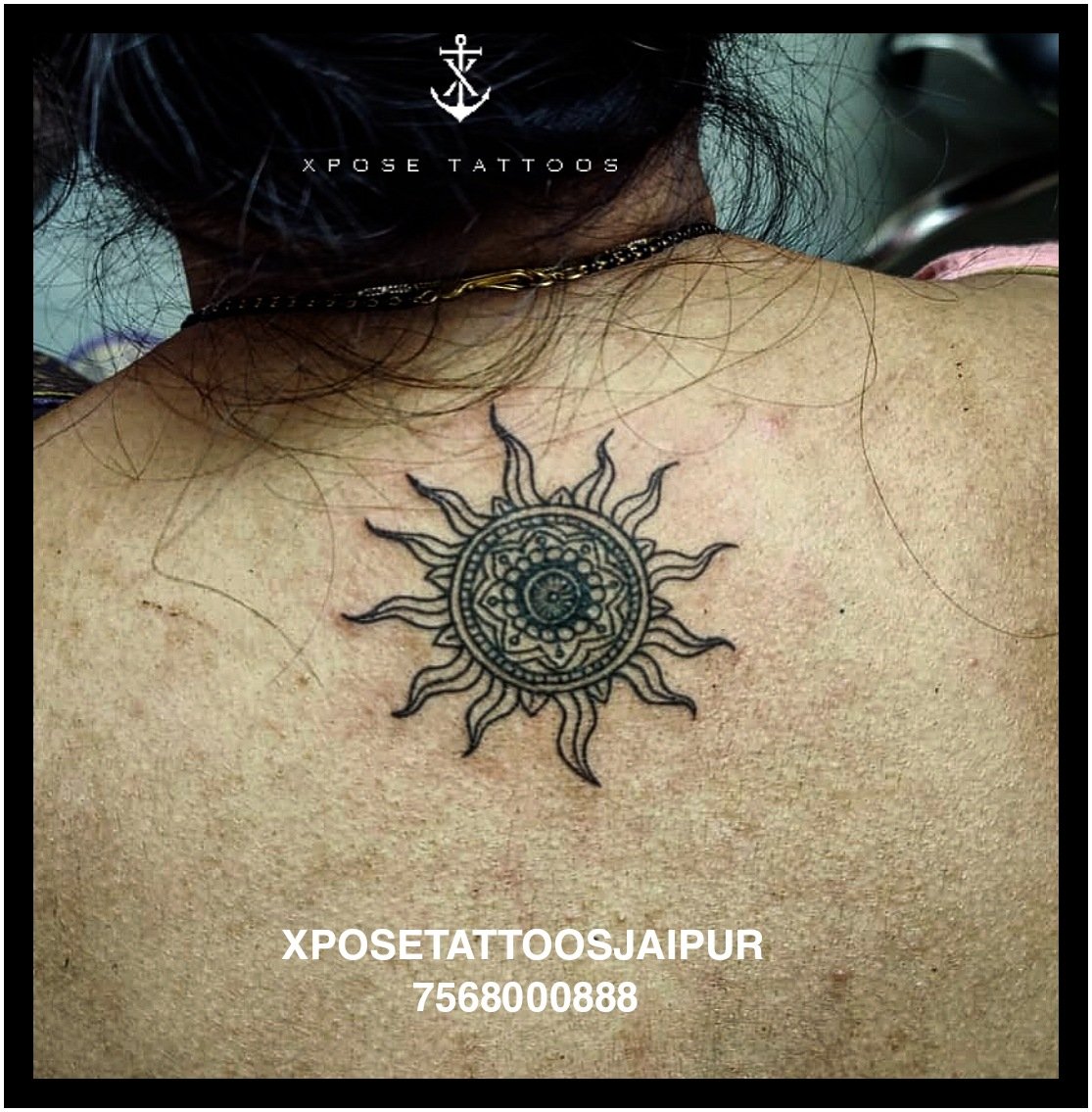 Om Sun Tattoo Designs For Men