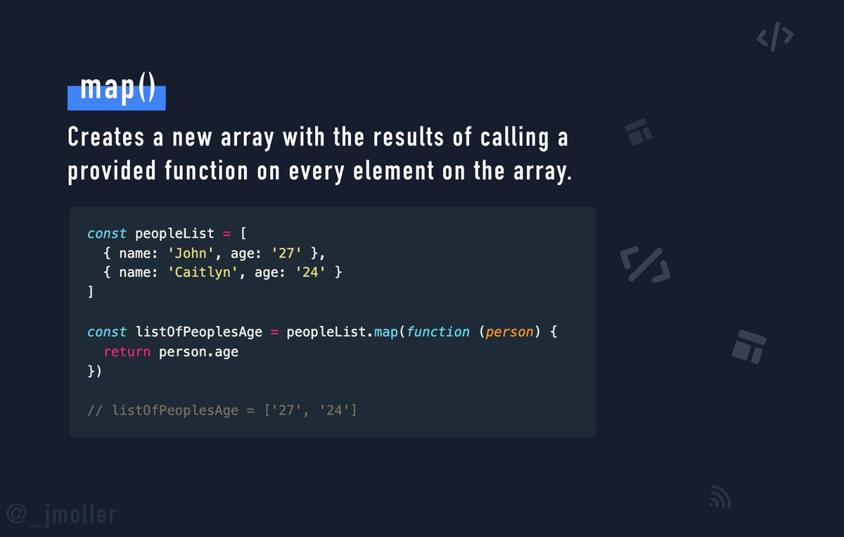 ⚡️ JavaScript Array helper methods Cheat Sheets. - المسلسل من George ...