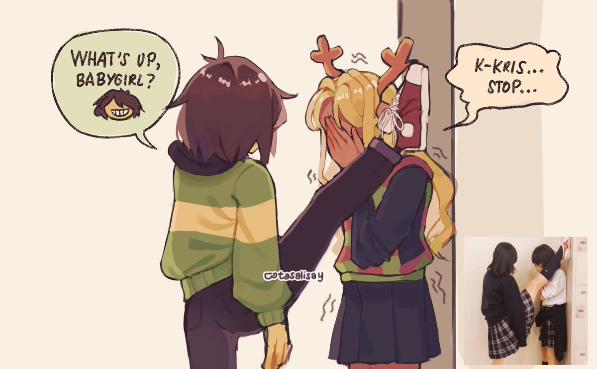 hey kris, pretend you're susie!" #deltarune 」MOVING TO @ochabloomsの漫画
