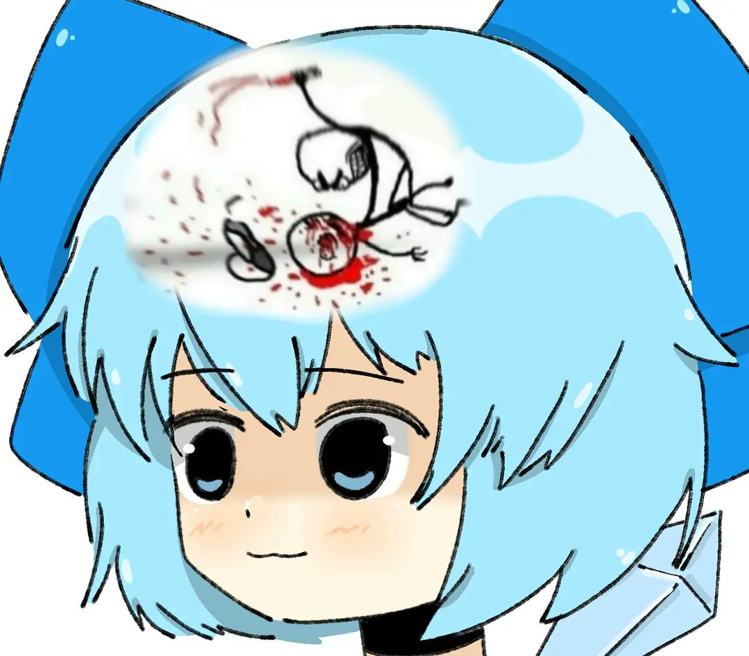 cirno - touhou project (green ribbon) (64x) Minecraft Skin