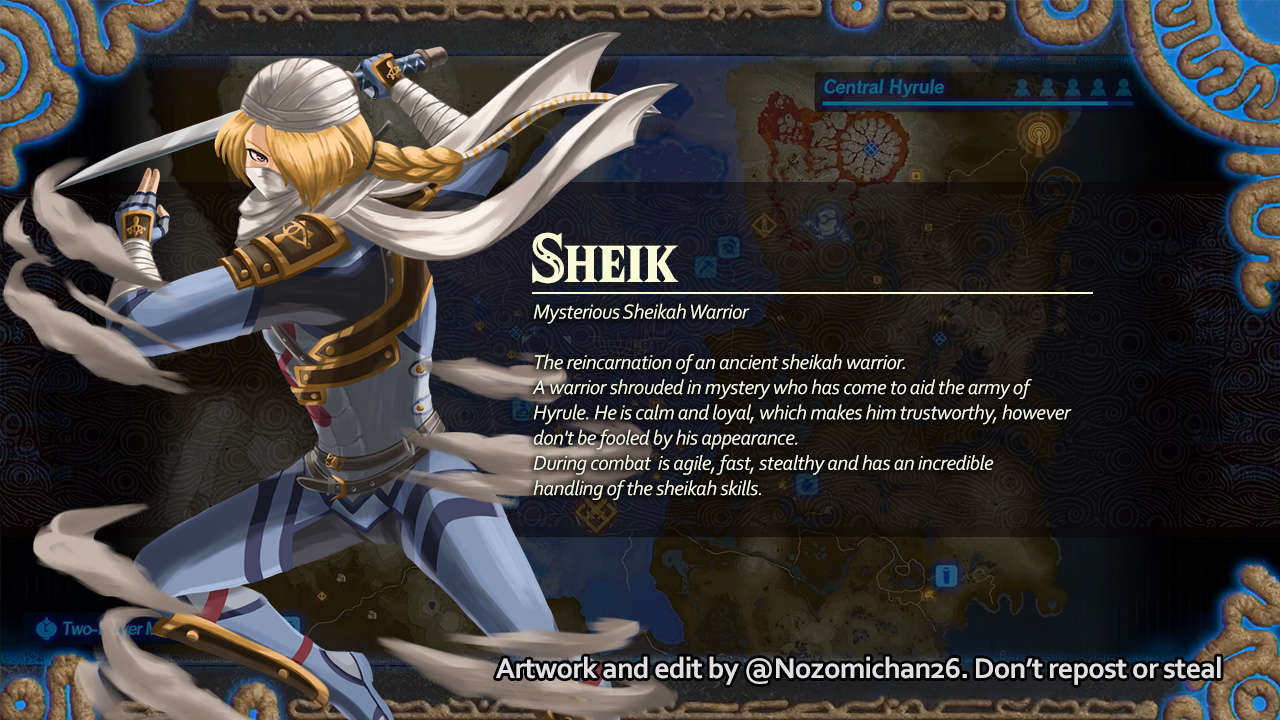 Sheik Hyrule Warriors Concept Art