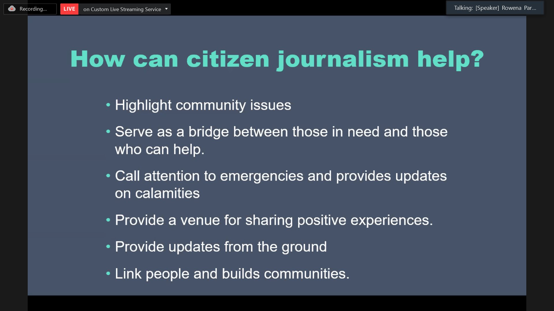Advantages Of Citizen Journalism