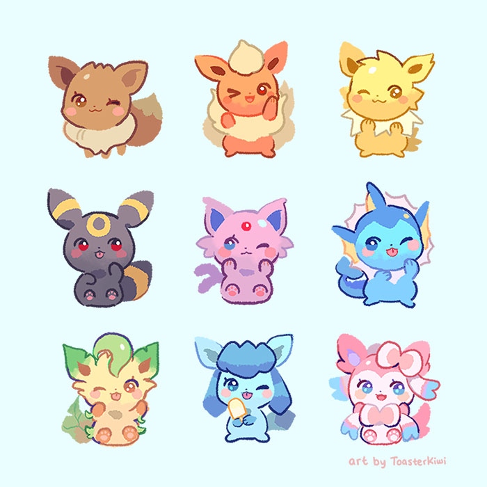Chibi Eeveelutions