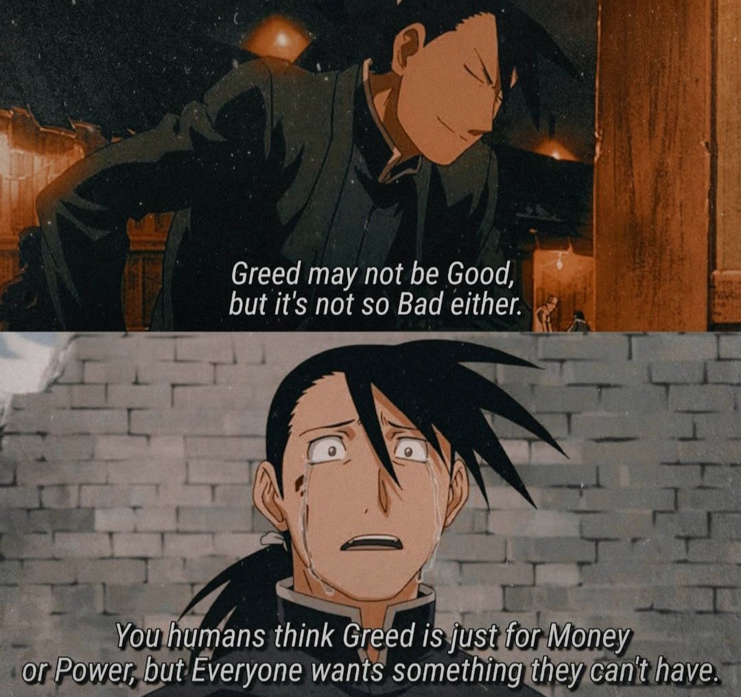 Fullmetal Alchemist Greed Quotes
