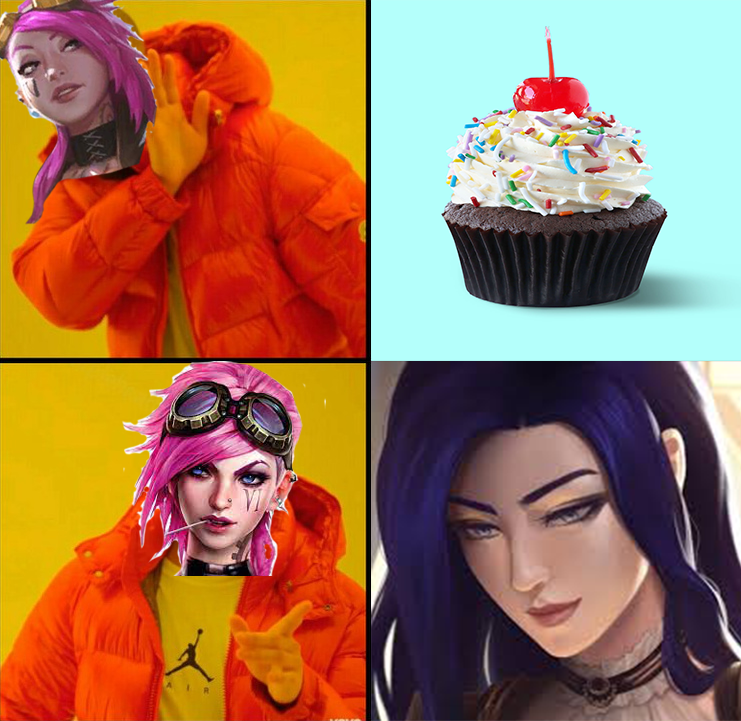 Vi And Caitlyn Cupcake