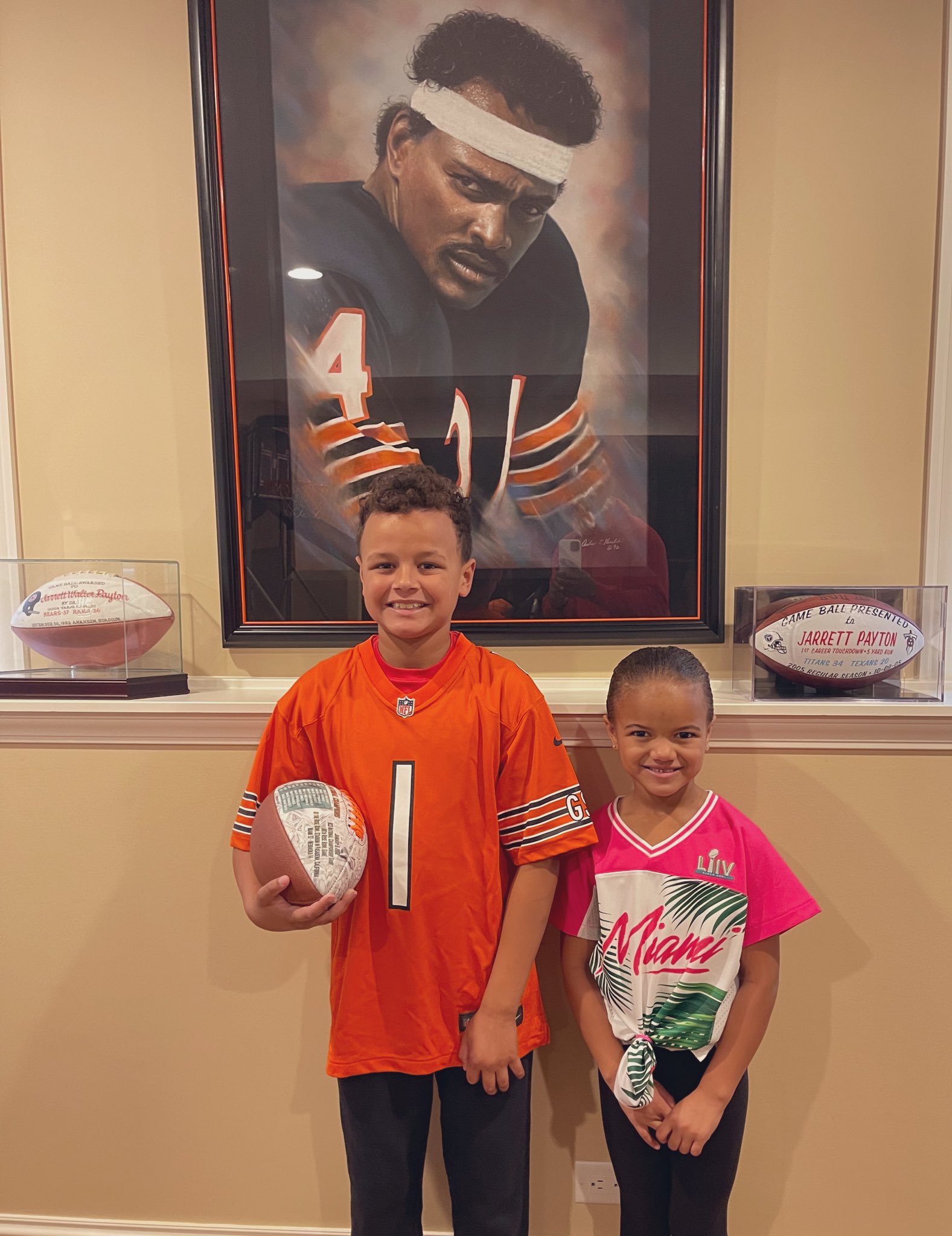 Jarrett Payton And Walter Payton