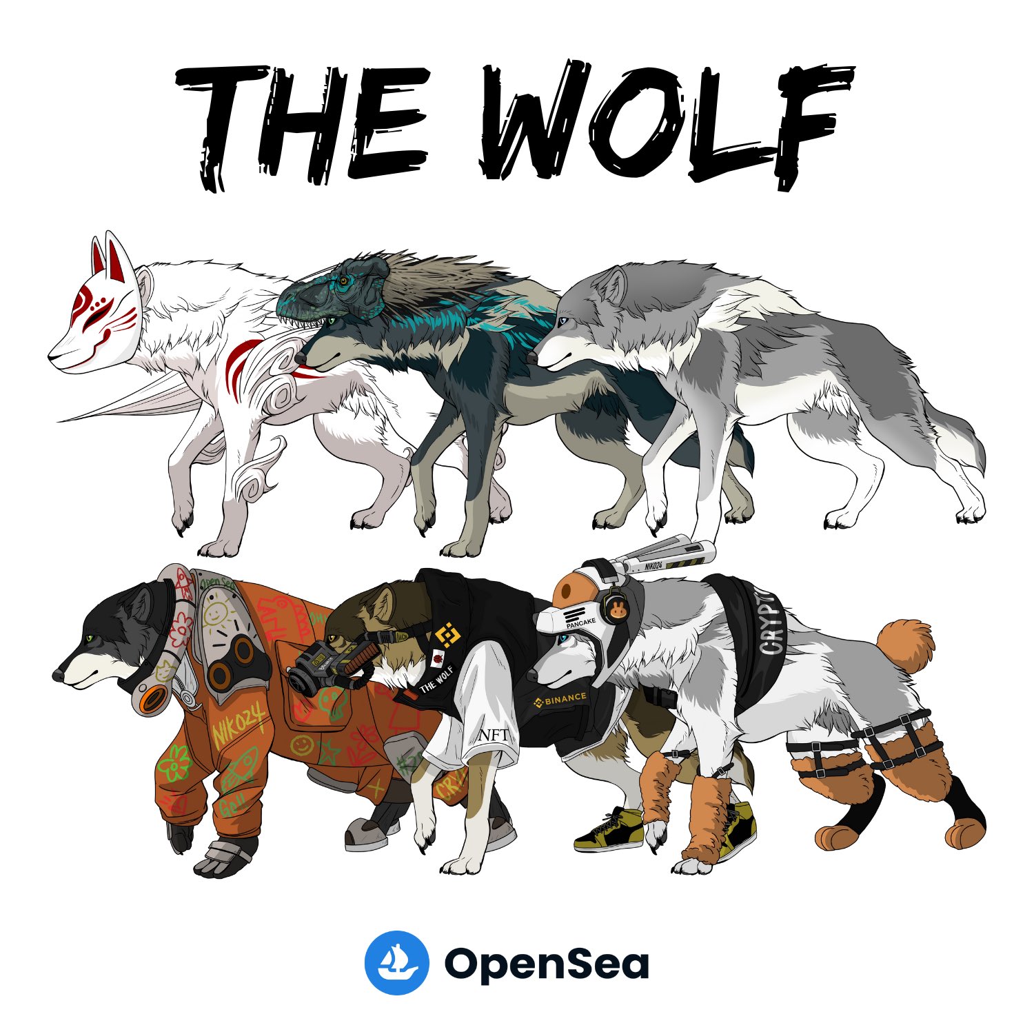 Anime Drawings Of Wolves