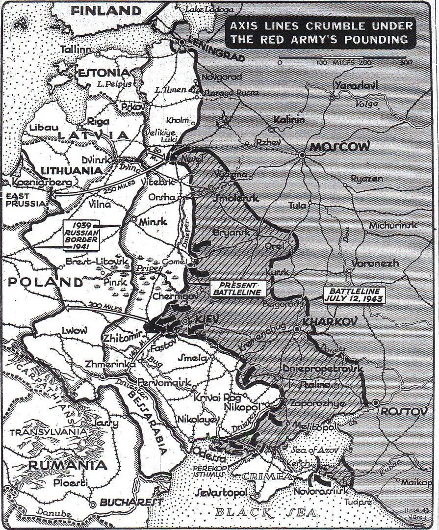 Red Army breakthroughs at Kiev & in southern Ukraine have given ...