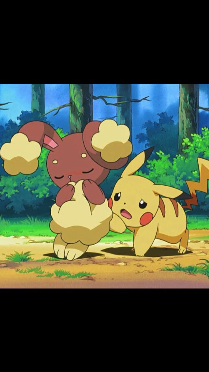 Buneary And Pikachu Kiss