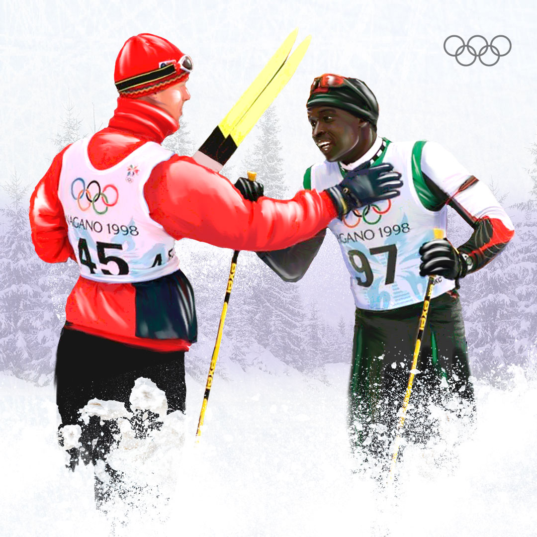 Cross Country Skiing Olympics Finish Line