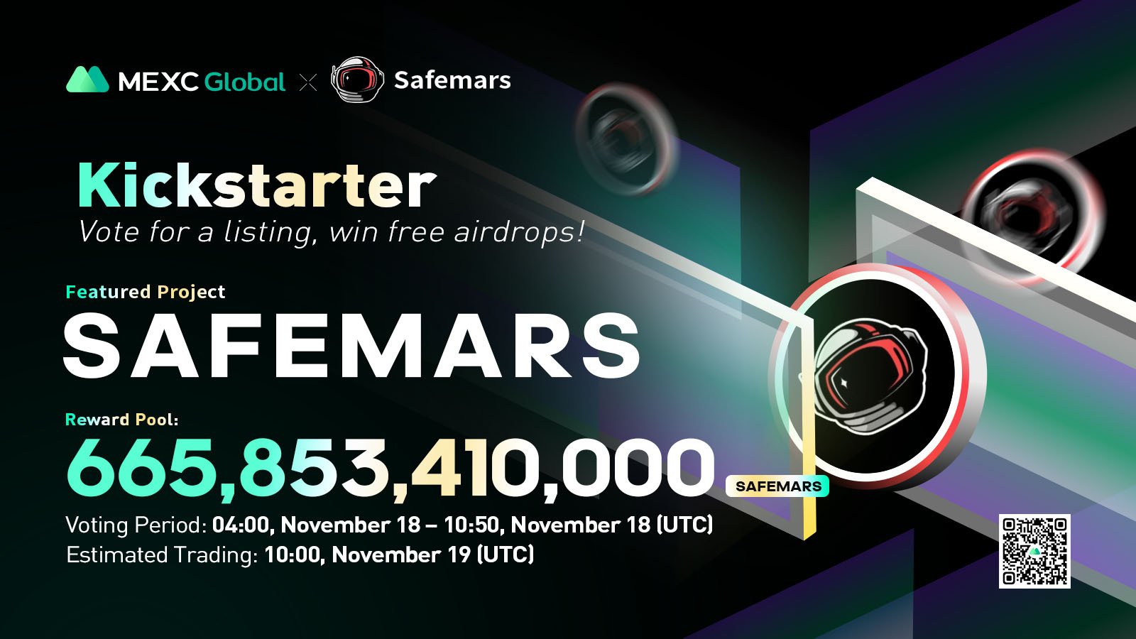 MEXC Global on Twitter: "Presenting the new #Kickstarter session with #SAFEMARS @Safemartians! 🗳 ...