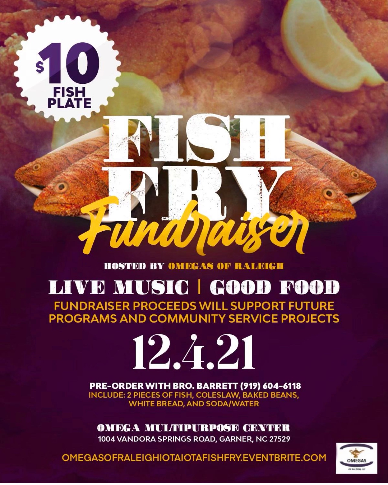 Fish Fry Fundraiser Flyer