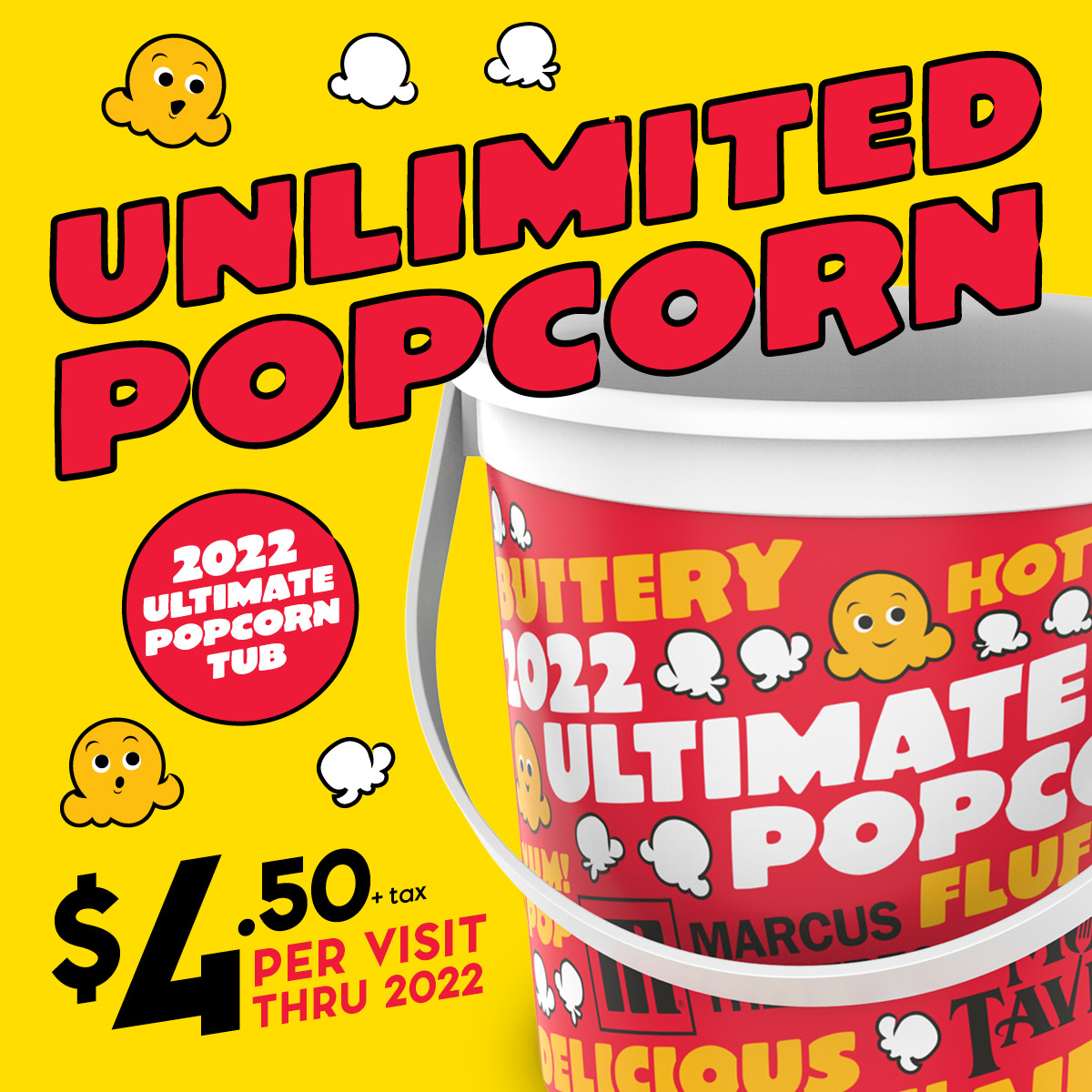 2022 Carmike Cinemas Popcorn Bucket