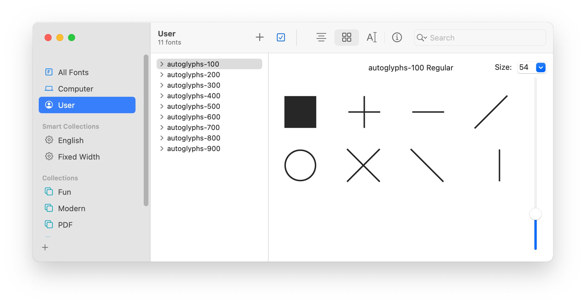 CryptoPunks on Twitter: "Custom font: The output from the Autoglyph algorithm is essentially ...