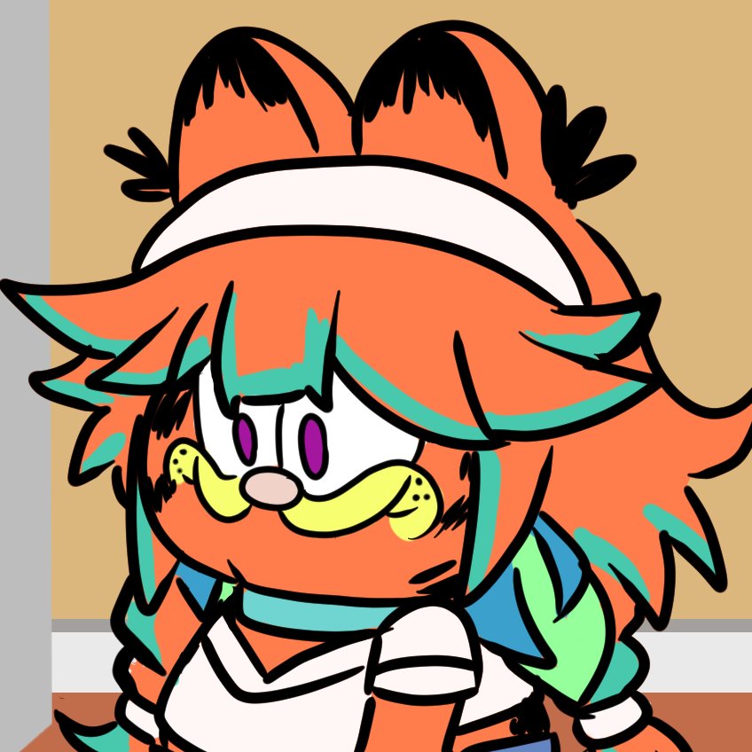 小鳥遊キアラ 「Goth Garfield trend Hmmmm🤔 」|peagade the KFP supervisor🐔🧟‍♀️のイラスト