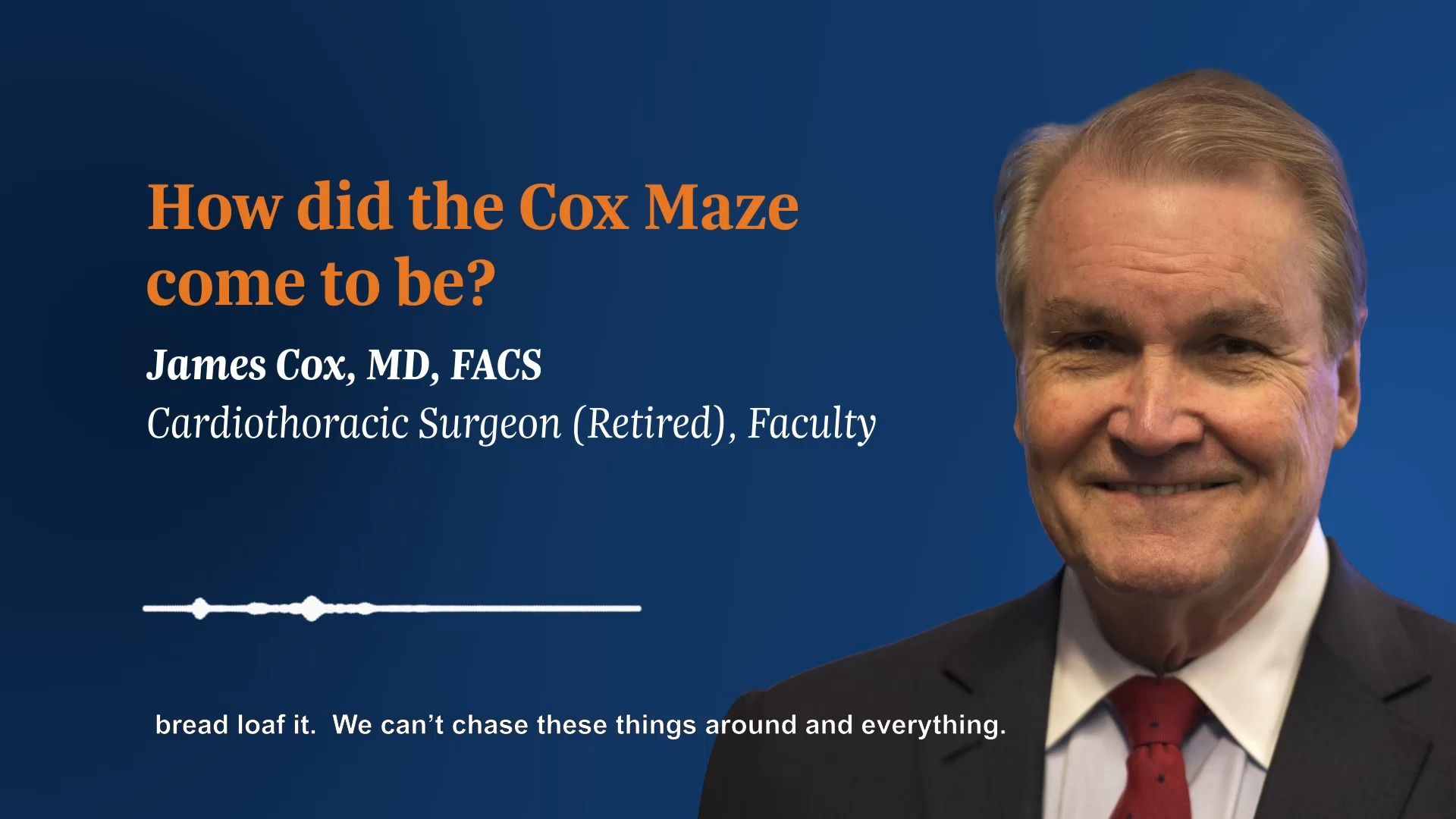 James Cox Md